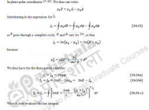 Hamilton-Jacobi Equation : Action Angle Variables – Classical Mechanics