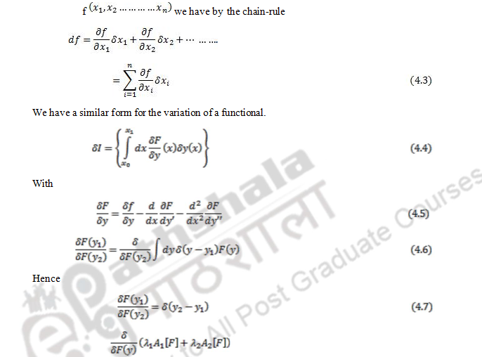 Calculus of Variations – Classical Mechanics