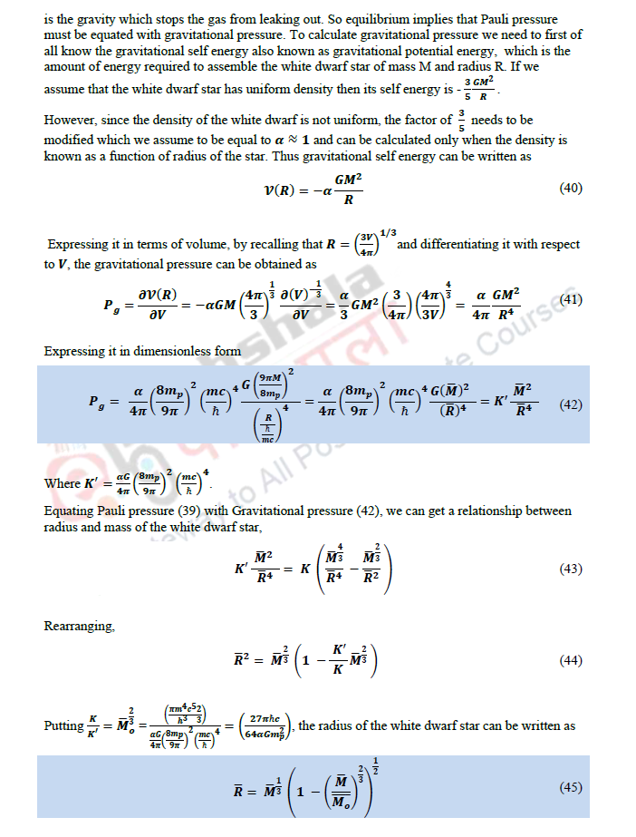 Fermi Gas Applications (White Dwarf Stars, Thomas Fermi Model, Quantum Hall Effect ...