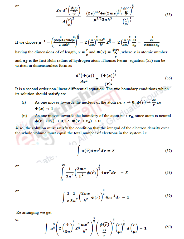 Fermi Gas Applications White Dwarf Stars Thomas Fermi Model Quantum Hall Effect