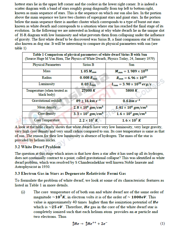 Fermi Gas Applications White Dwarf Stars Thomas Fermi Model Quantum Hall Effect