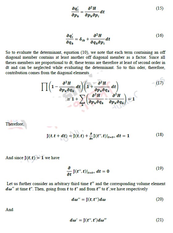 Ensemble Theory (classical)-II ( Ensemble, Liouville’s Theorem and ...