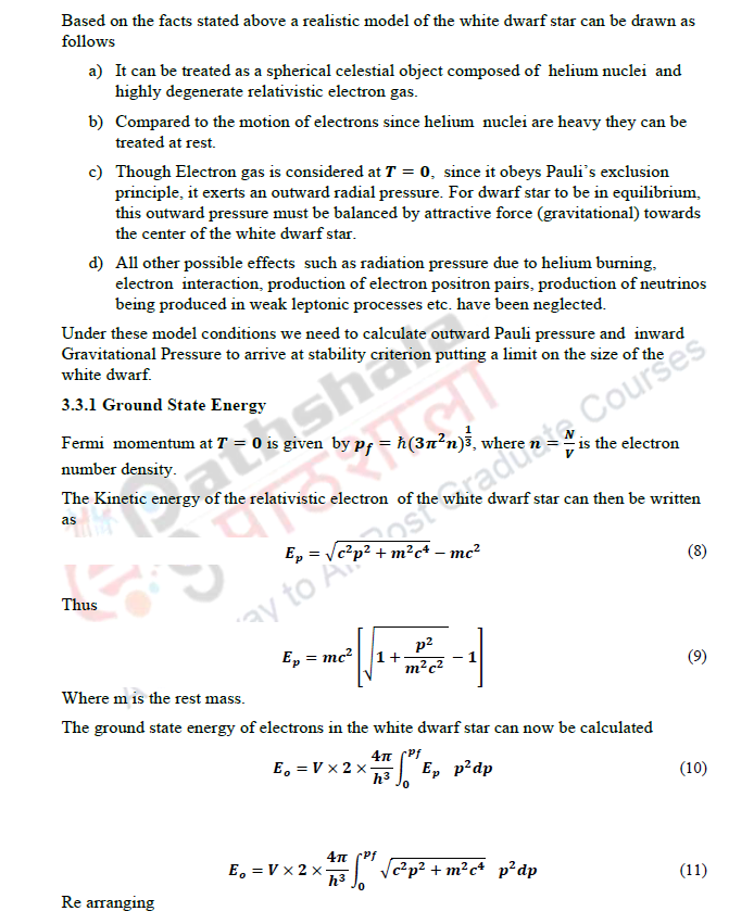 Fermi Gas Applications White Dwarf Stars Thomas Fermi Model Quantum Hall Effect
