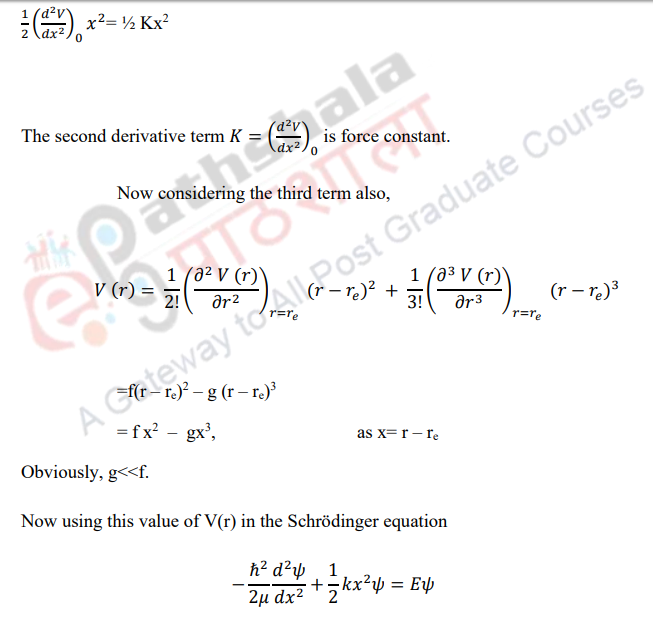 The vibrating Diatomic Molecular :Anharmonic Oscillator – Atomic ...