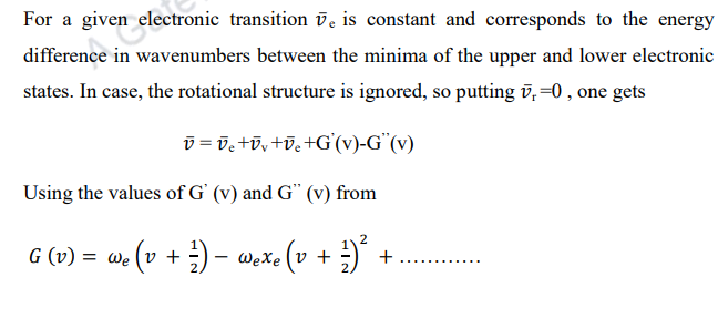Electronic Spectra of Diatomic Molecules-I – Atomic, Molecular and ...