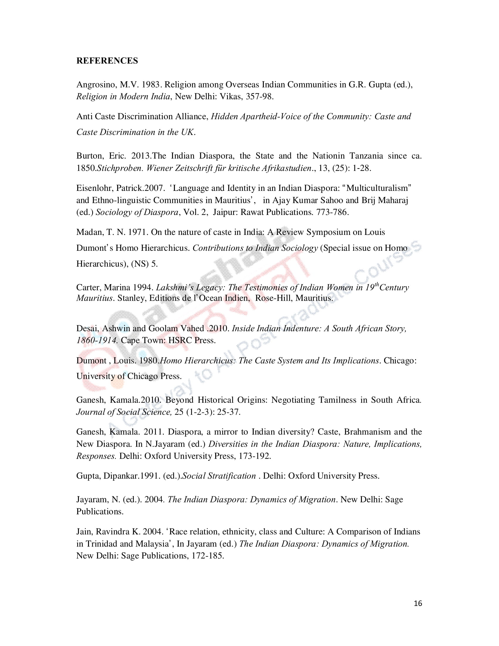 Diversities and identities : caste and class – Sociology of the Indian ...