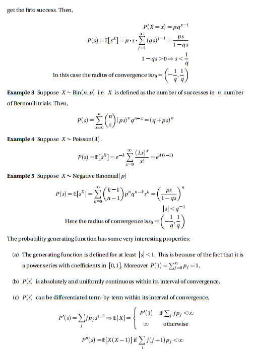 Probability Generating Functions – Probability I Probability Generating Functions – Probability I
