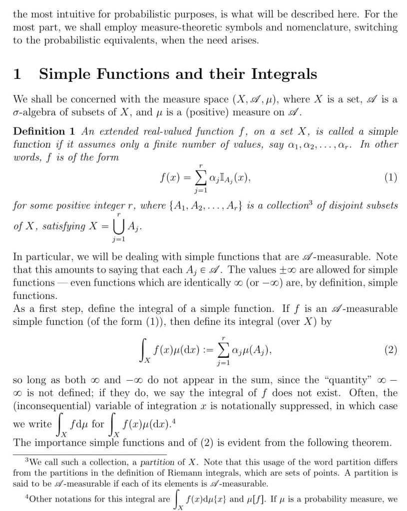 Integration Theory – I – Probability II