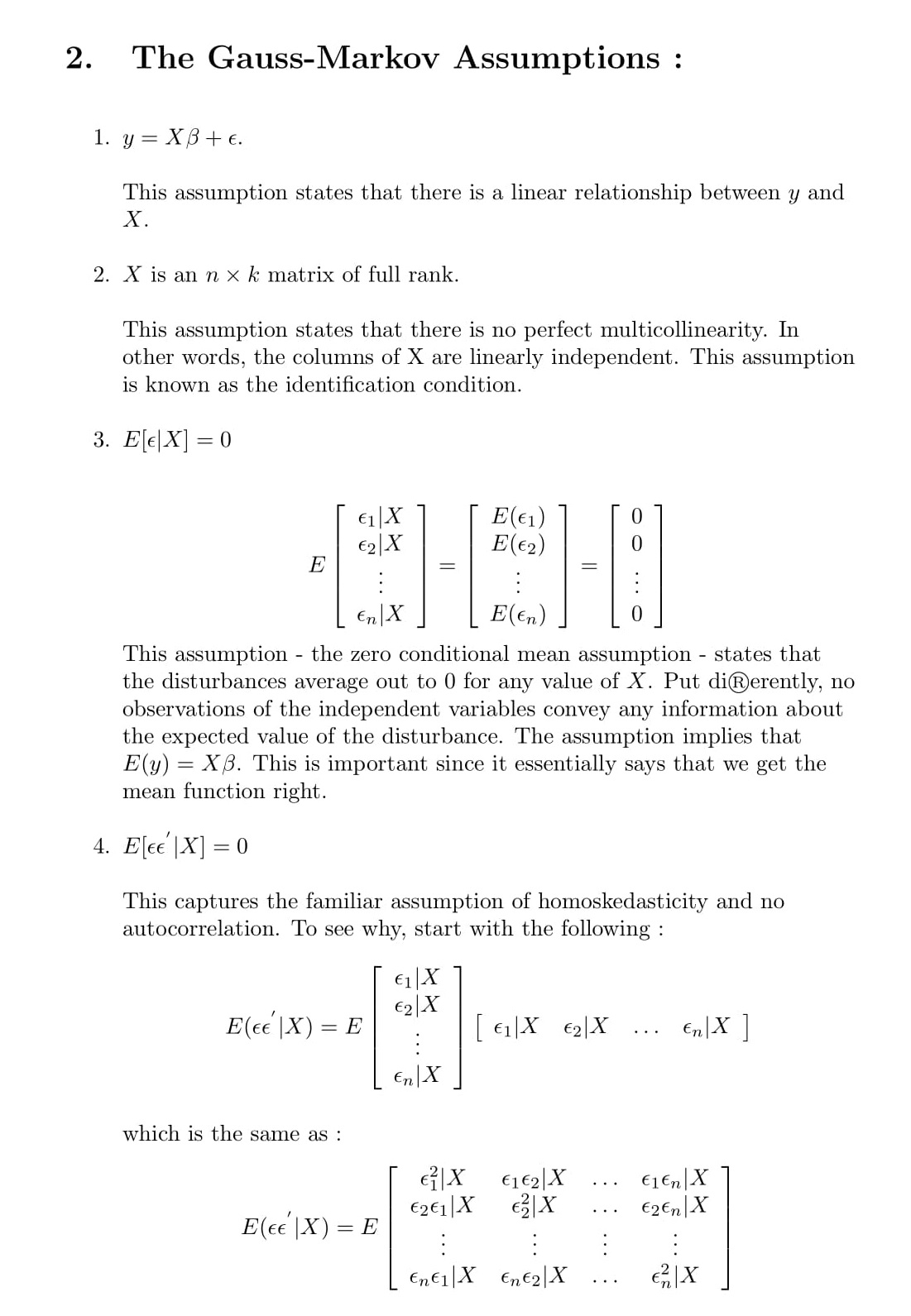 Properties of OLS Estimators – Regression Analysis I