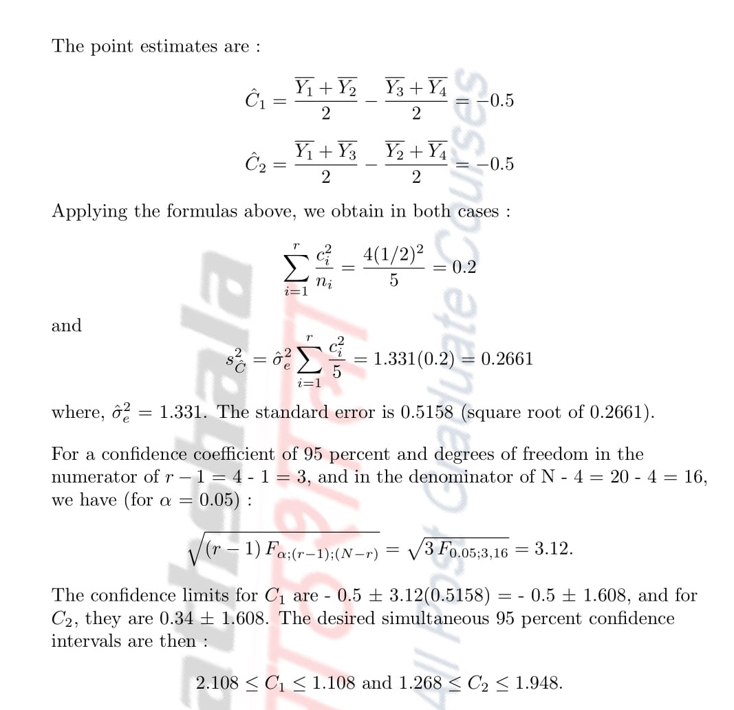 Scheffe’s Method of Multiple Comparison – Regression Analysis I