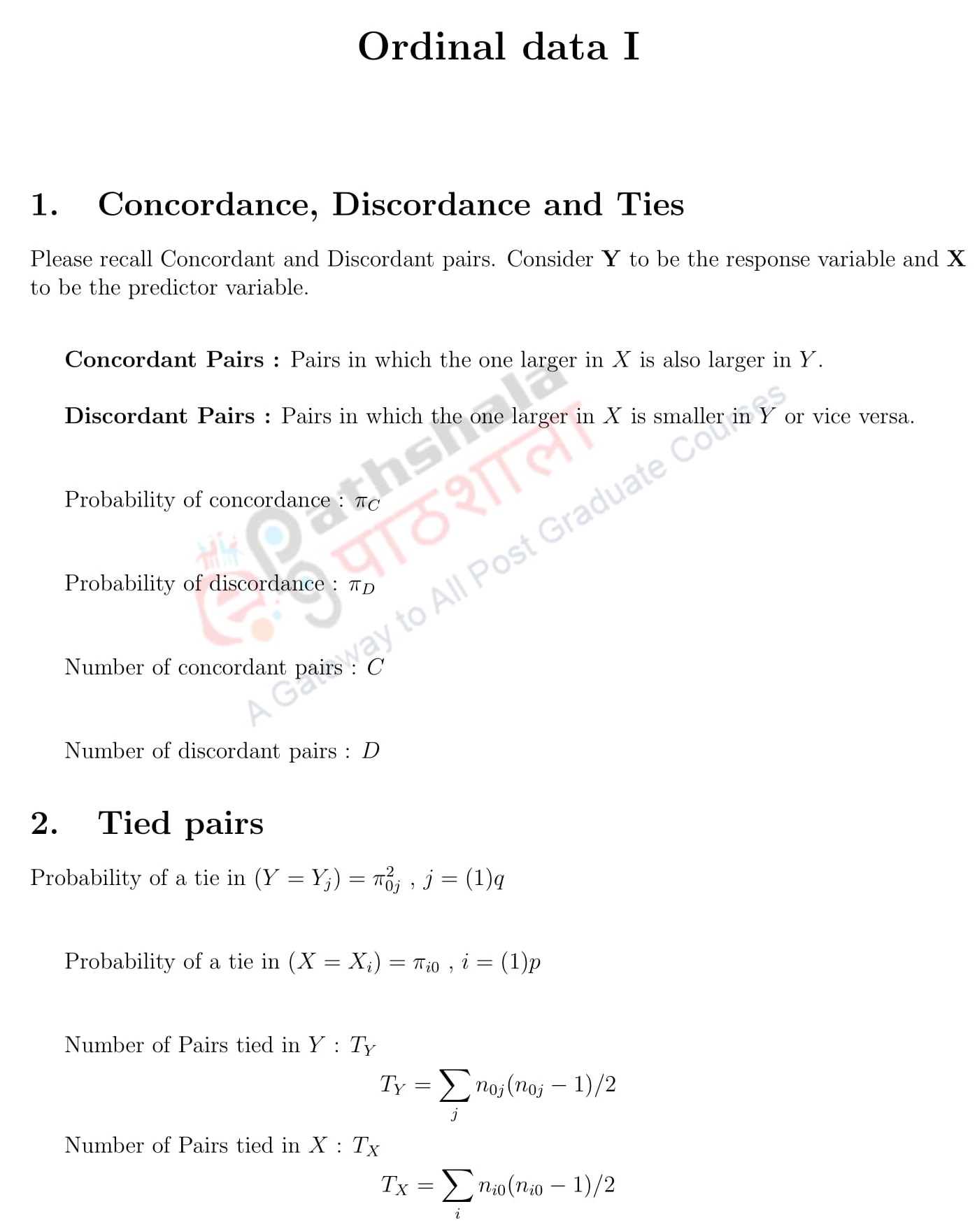 Ordinal categorical data – Regression analysis III Ordinal categorical data – Regression analysis III