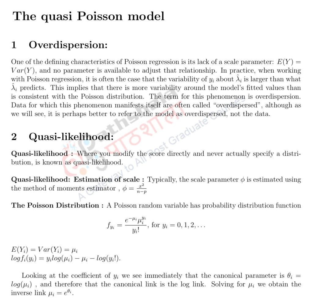 The quasi Poisson model – Regression analysis III