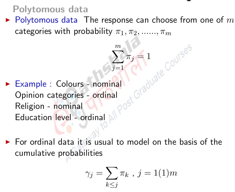 Polytomous regression II – Regression analysis III
