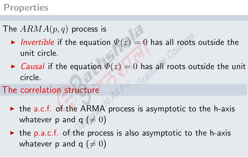 The ARMA Model – Stochastic processes and time series analysis