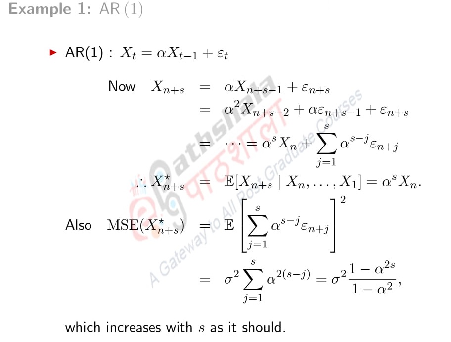 Forecasting – Stochastic processes and time series analysis