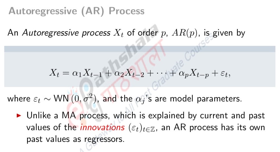 The Box-Jenkins Models – Stochastic processes and time series analysis