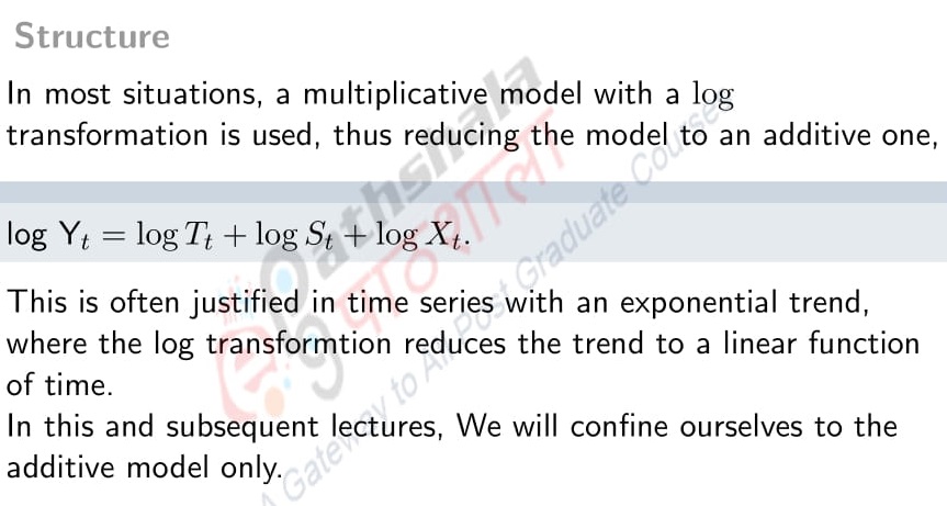 Time Series Analysis – The Classical Model – Stochastic processes and ...