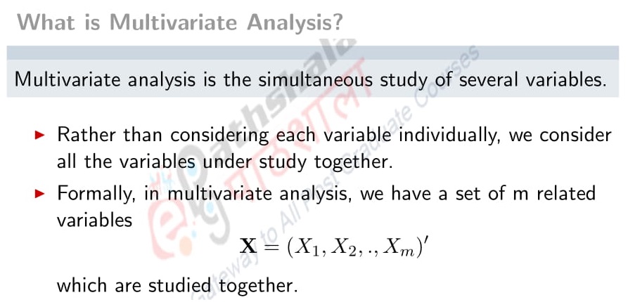 Introduction to Multivariate Analysis – Multivariate analysis