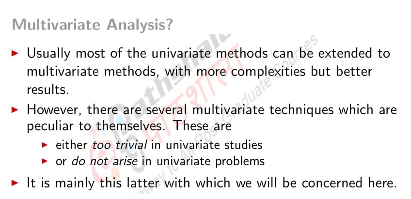 Introduction to Multivariate Analysis – Multivariate analysis