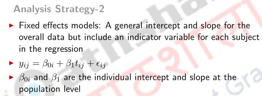 Linear Mixed Model for LongitudinalData Analysis-1 – Advanced Data Analysis
