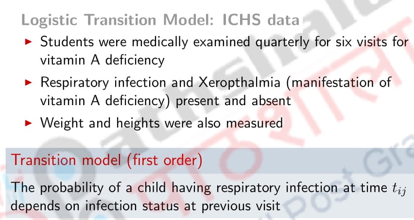 Transition Models for LongitudinalData Analysis – Advanced Data Analysis