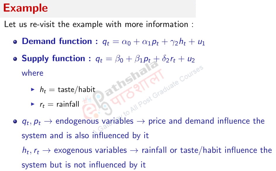 Simultaneous Equations Model An Introduction Econometrics And